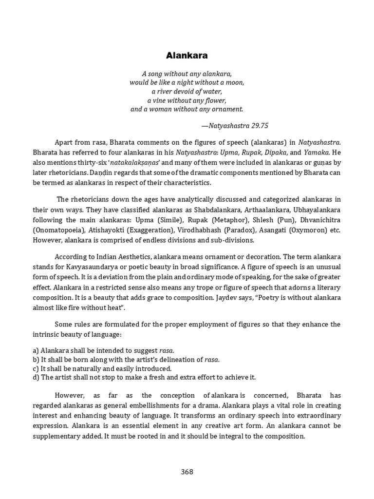 Alankara 1 | PDF | Rhetoric
