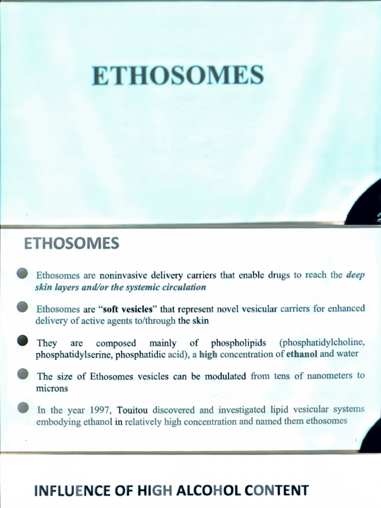 Ethosomes | PDF