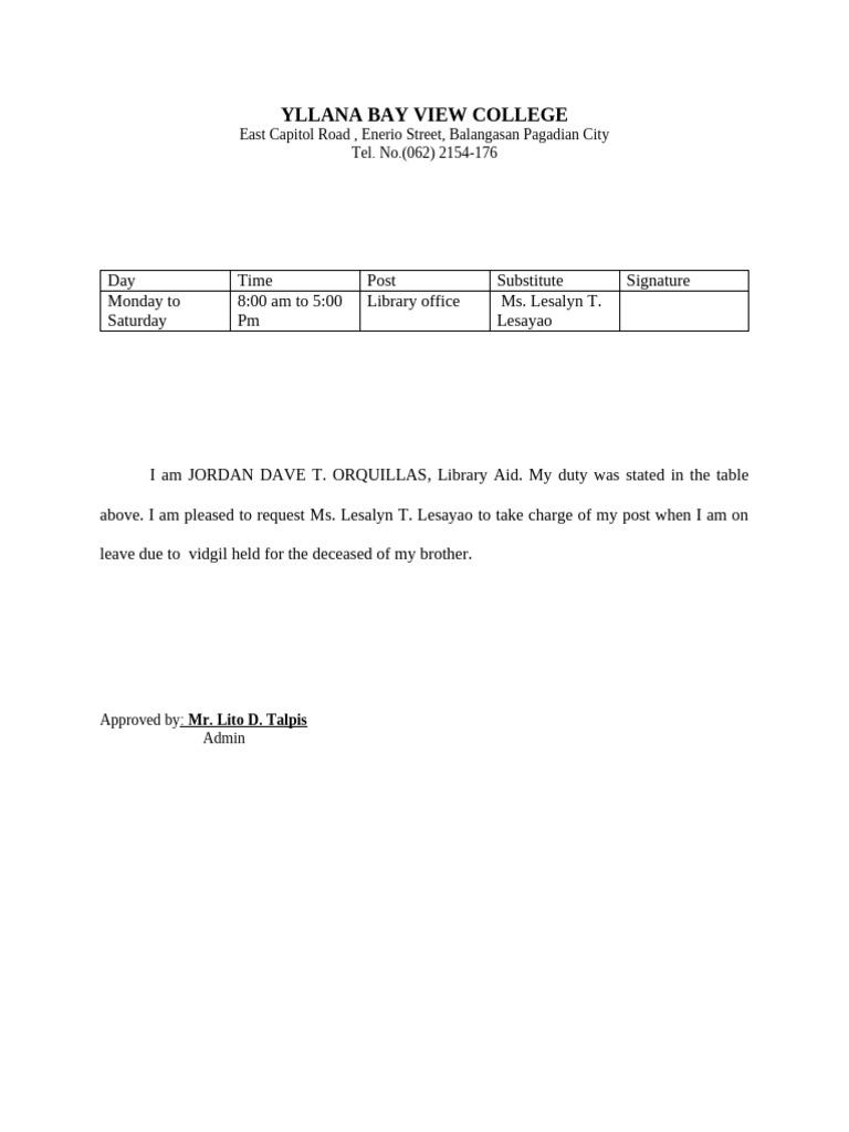 Intervention Letter | PDF