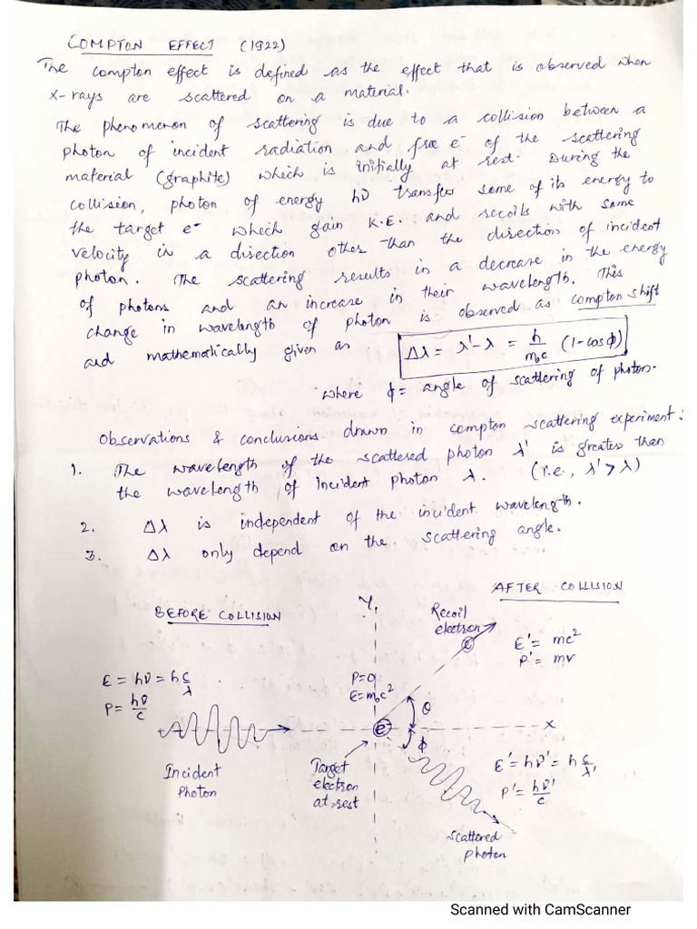 Compton Effect | PDF