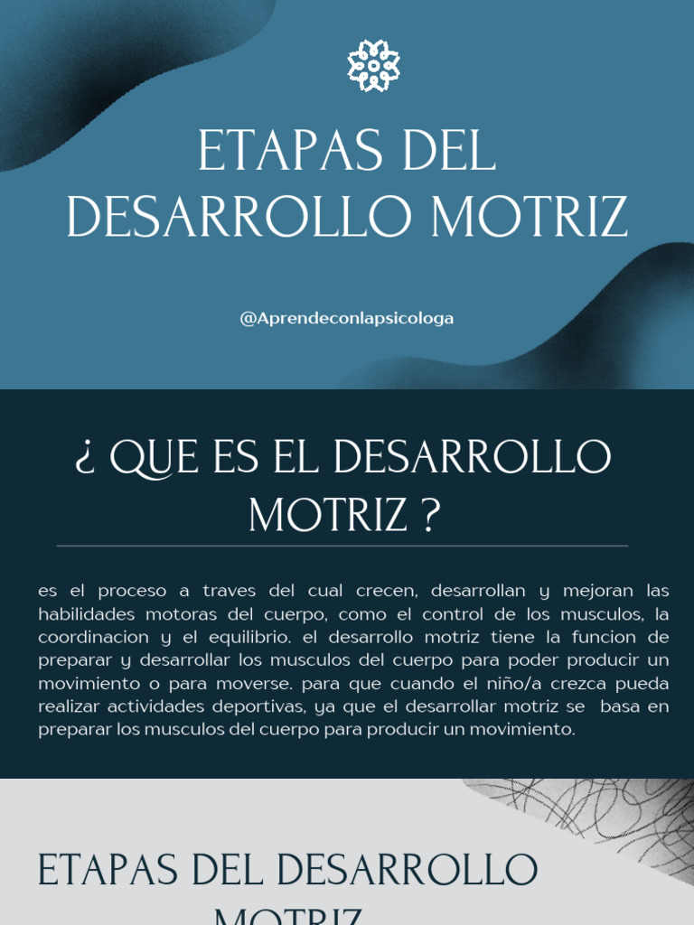 Etapas Del Desarollo Motriz | PDF | Coordinación motriz