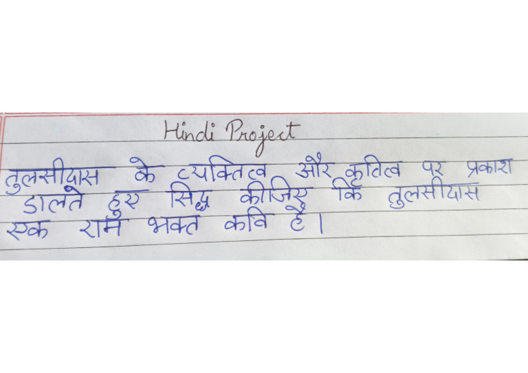 Hindi Project | PDF