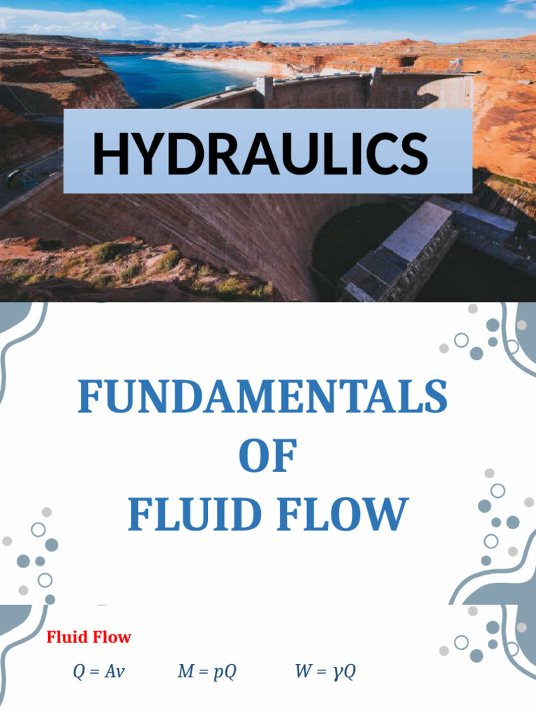 Fluid Flow Hydraulics | PDF | Fluid Dynamics | Process Engineering