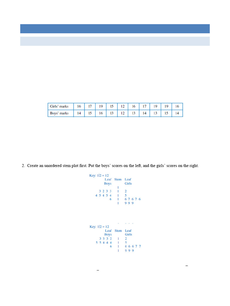 Statistics Exercises Notes | PDF | Descriptive Statistics | Statistical ...