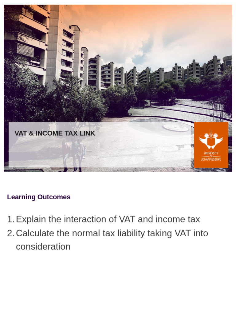 VAT and Income Tax Link Slides - 2023 | PDF | Value Added Tax | Taxes