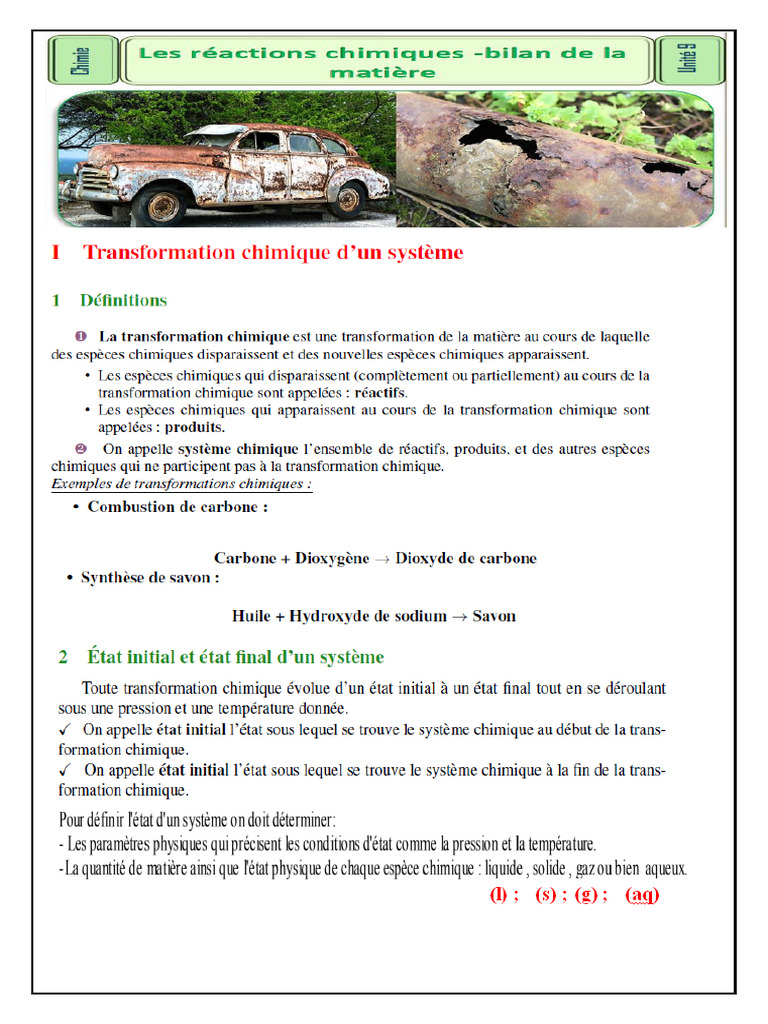 Cours Bilan | PDF