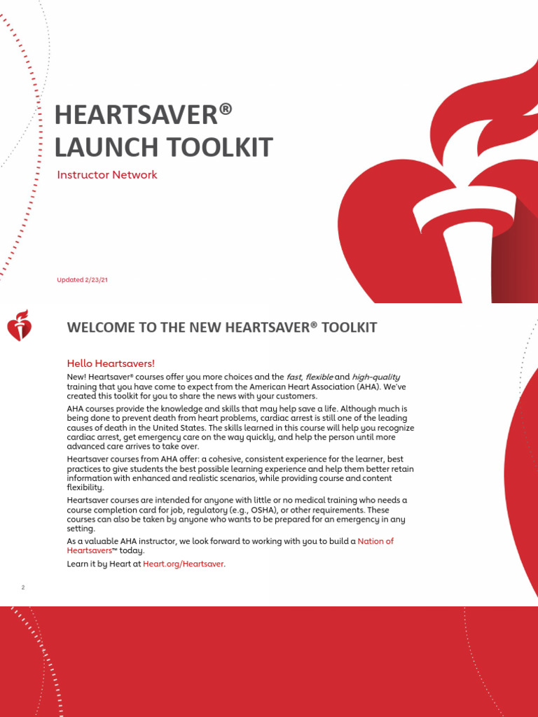 Welcome To Heartsaver Toolkit Ucm 506890 | PDF | Cardiopulmonary ...