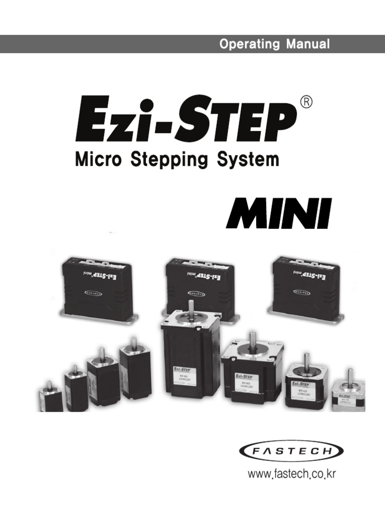 Ezi-STEP MINI OperatingManual | PDF | Electric Motor | Capacitor