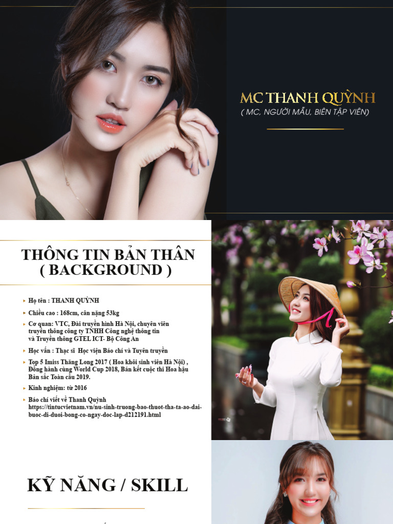 Profile MC THANH QUYNH 2 nhẹ | PDF
