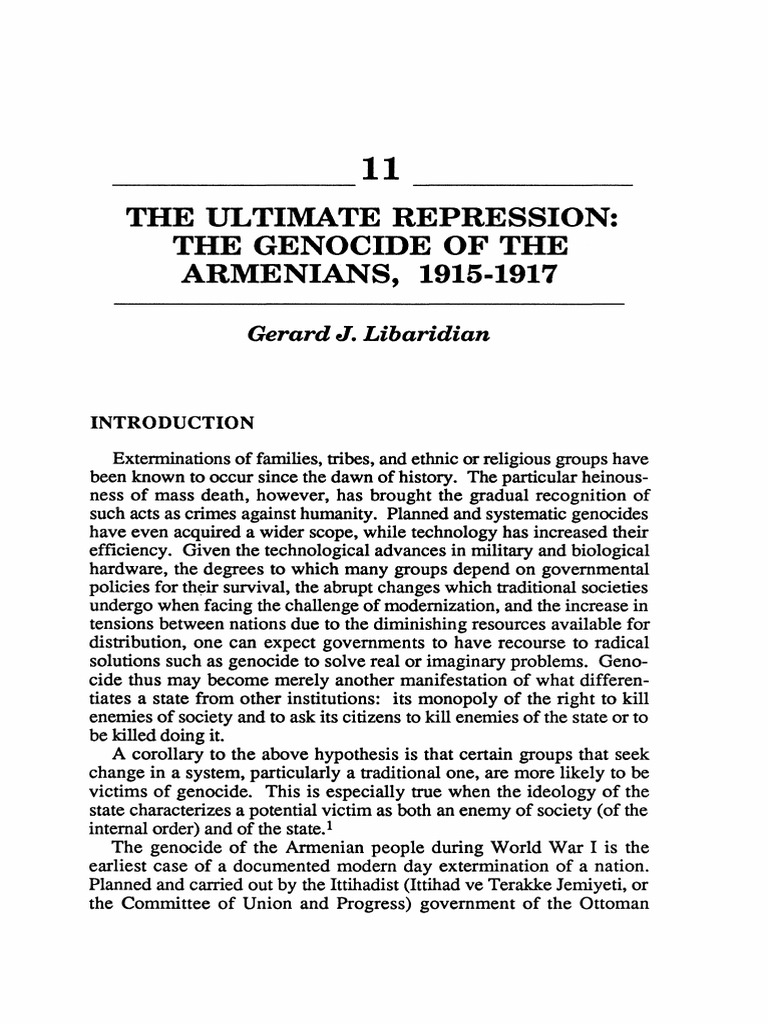 Armenian Genocide: 1915-1917 Overview | PDF | Ottoman Empire | Turkey