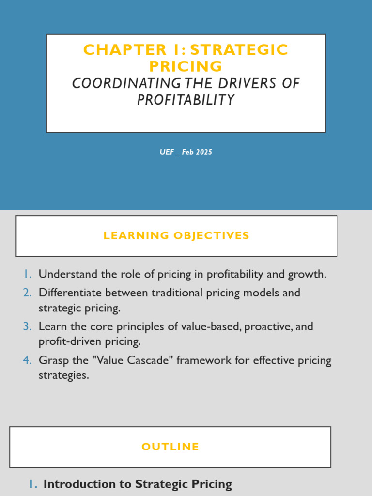 Strategic Pricing for Profitability Growth | PDF | Pricing | Prices