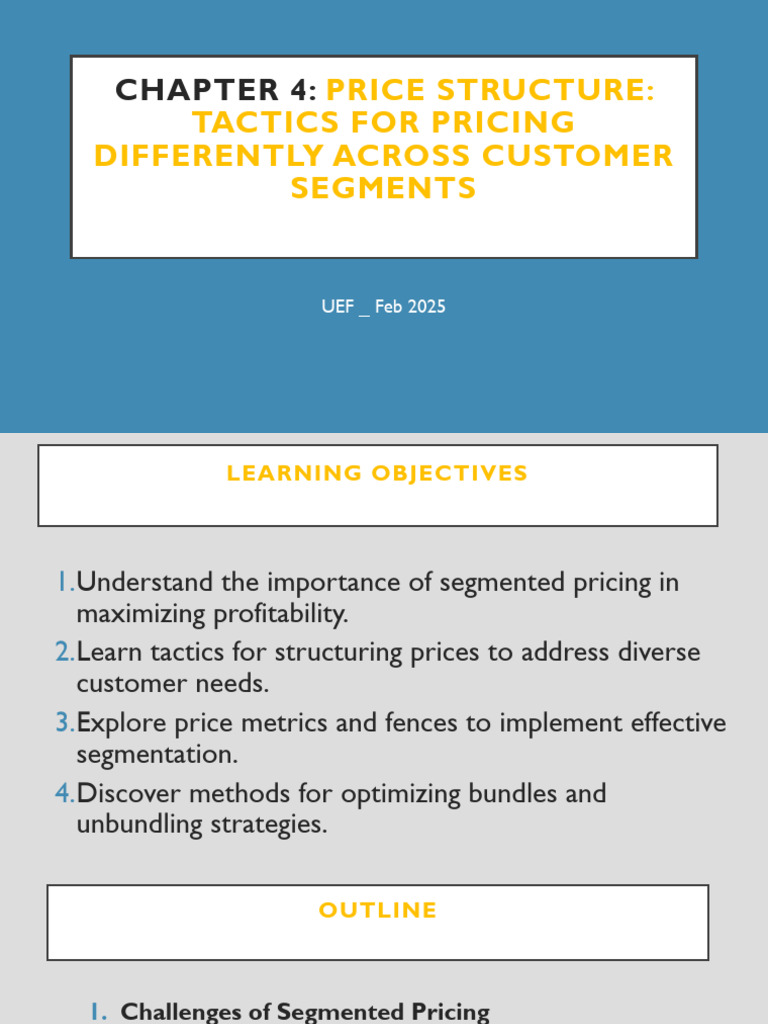 Chapter 4 - Price Structure | PDF | Pricing | Prices