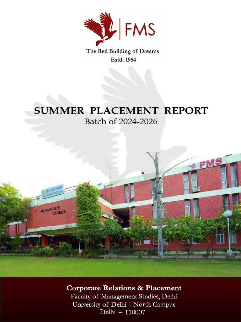 Summer Placement Report 2024 2026 | PDF | Business