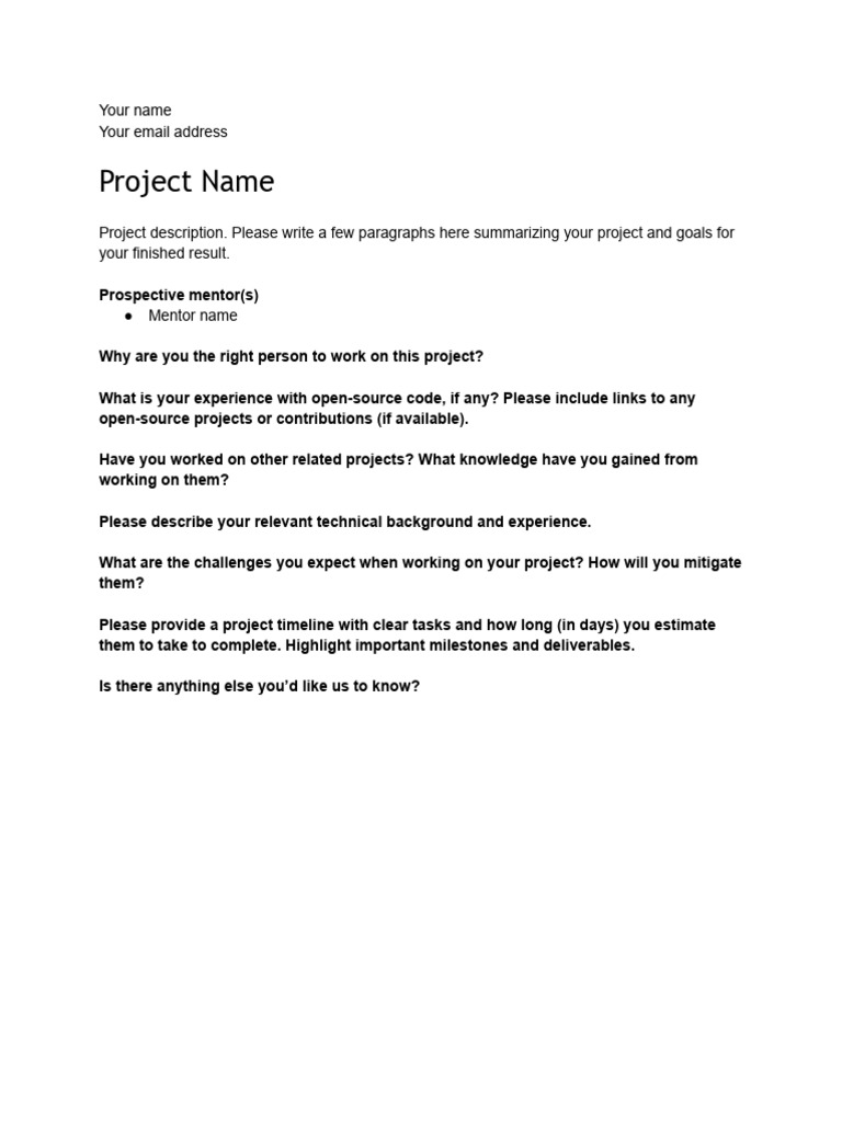 TensorFlow GSoC Proposal Template | PDF