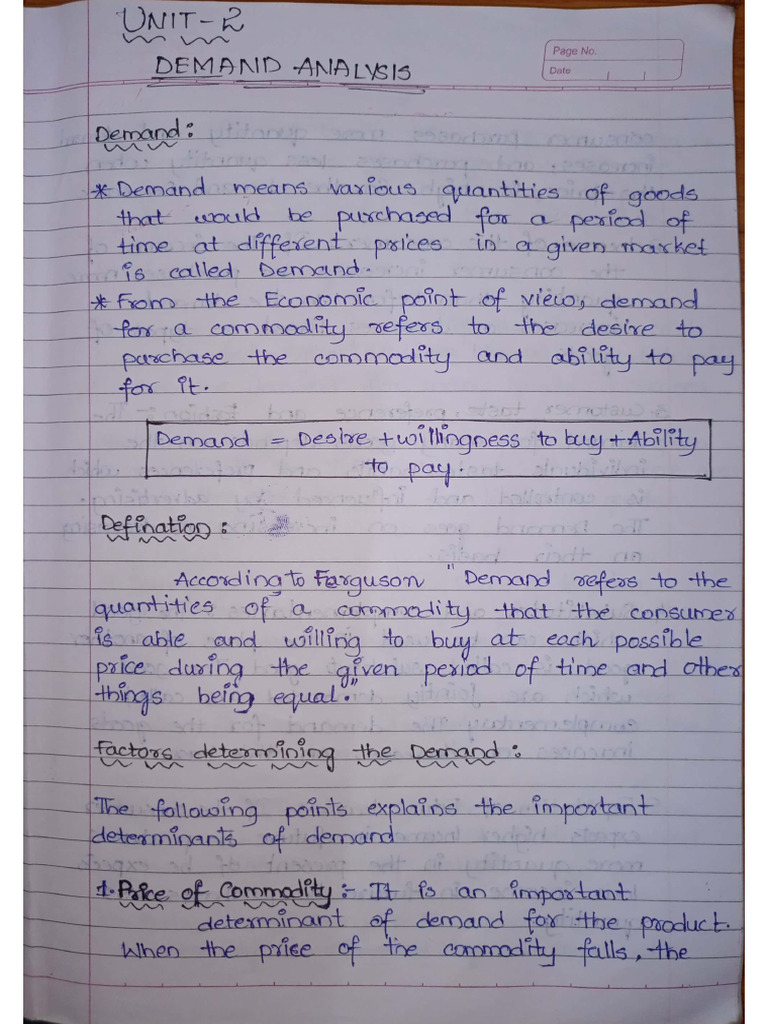 Business Economics Unit 2 | PDF