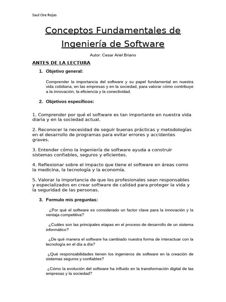 Conseptos Basicos de Software para Blackbooar Saul Ore | PDF | Software | Ingeniería de software