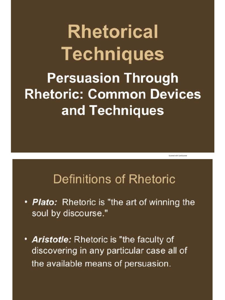Rhetoric and Its Elements | PDF