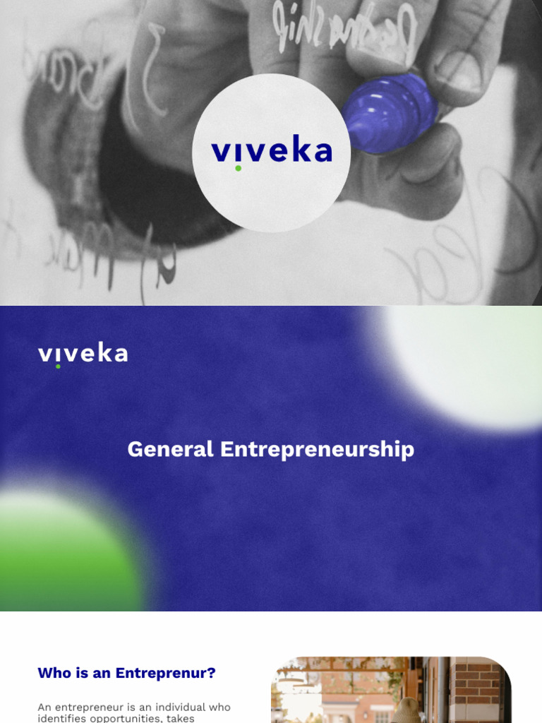 Viveka Ideathon Training Materials | PDF | Entrepreneurship | Startup Company