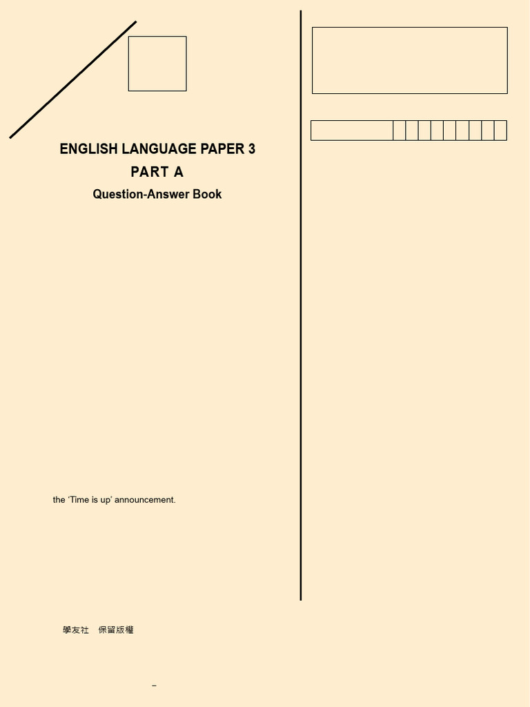 English Paper 3 Part A QAB | PDF | Science, Technology, Engineering ...