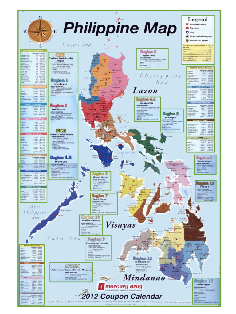 PH Map With Regions | PDF