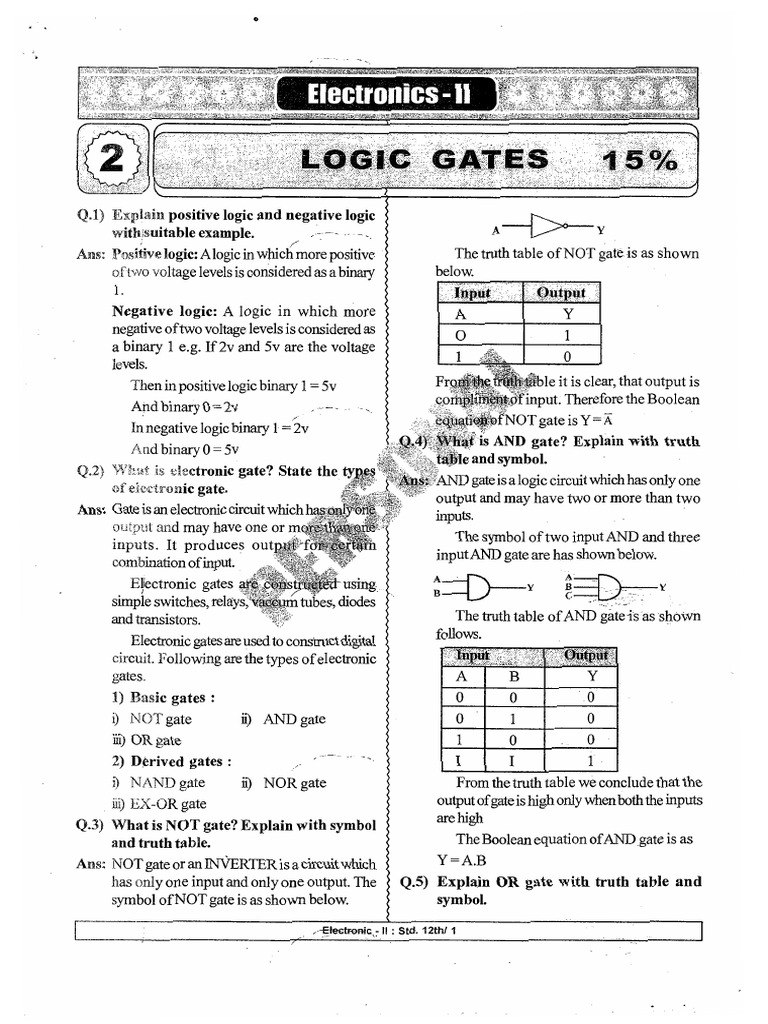 Logic Gates | PDF