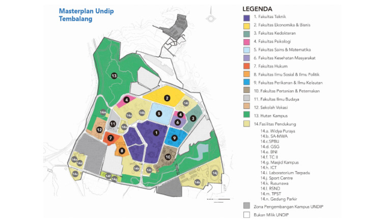 Peta Zonasi Kampus Undip Tembalang | PDF