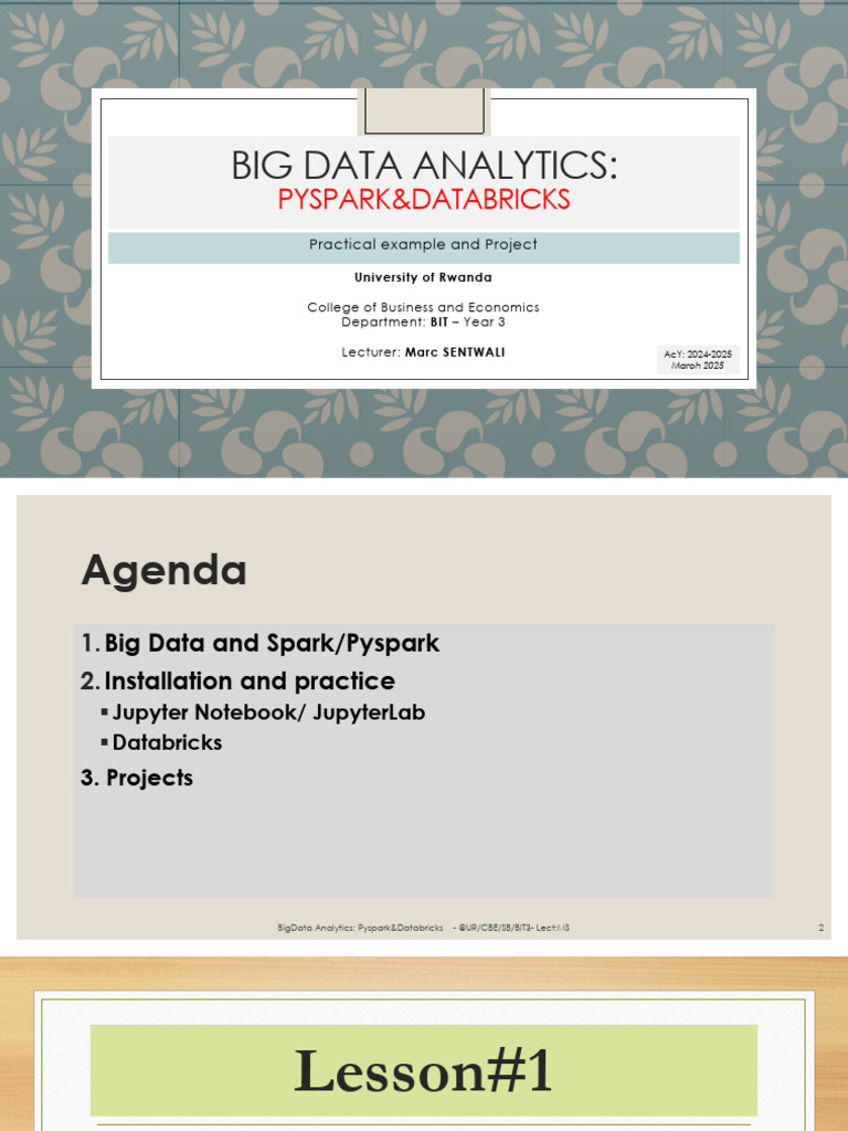 2 Practice Pyspark 100325 | PDF | Apache Spark | Analytics