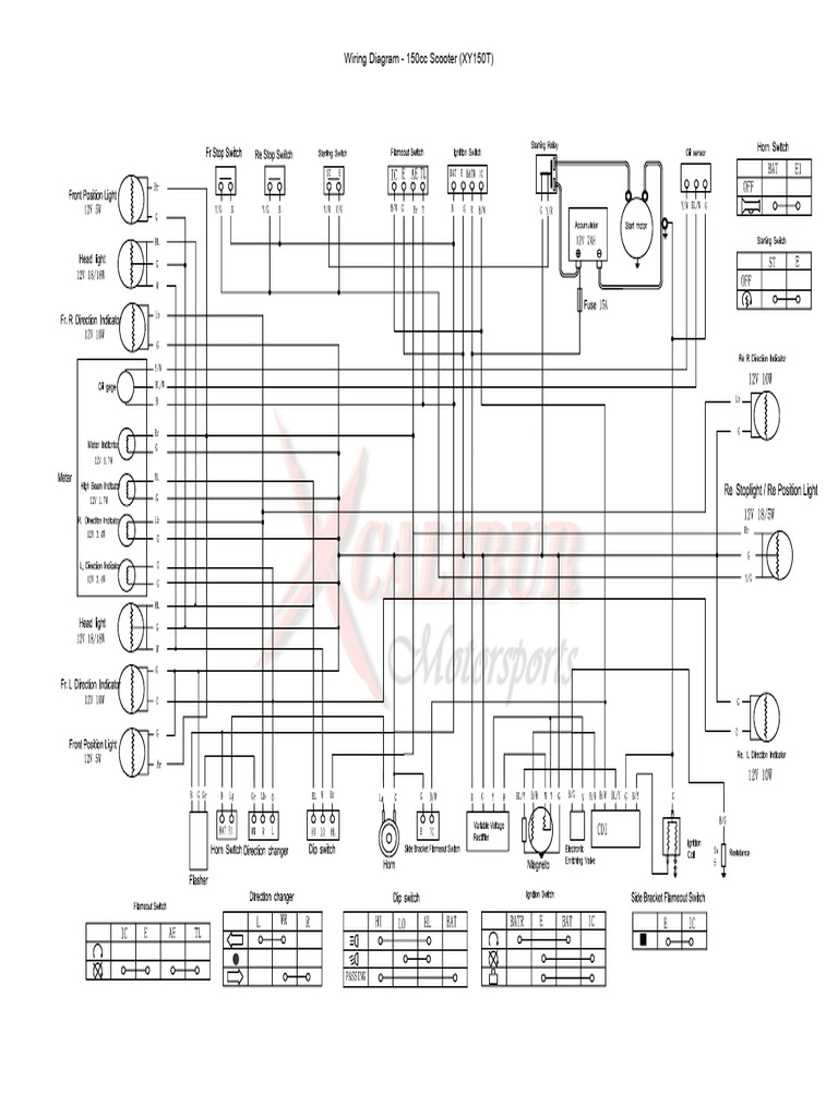 XY150T WiringDiagram | PDF