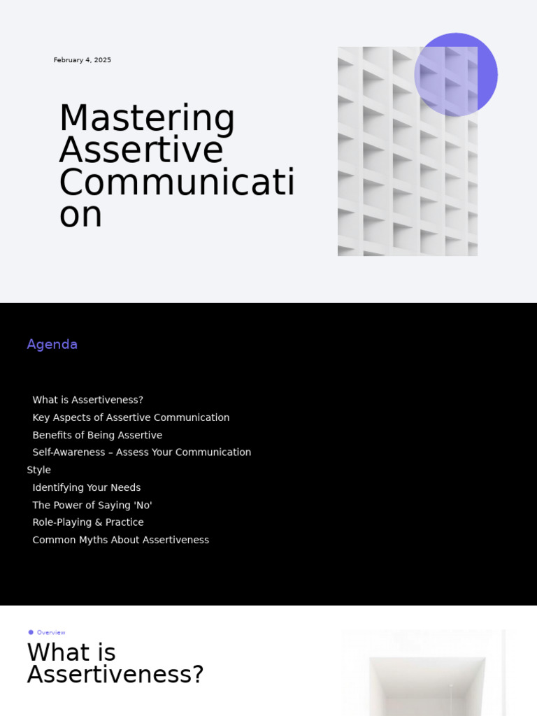 Mastering Assertive Communication | PDF | Communication | Social Psychology