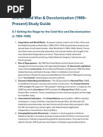 Cold War and Decolonization Overview | PDF | Cold War | Communism