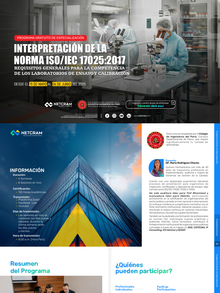 BROCHURE - Interpretación de La Norma ISOIEC 17025-2017-1 | PDF | Laboratorios | Calidad (comercial)