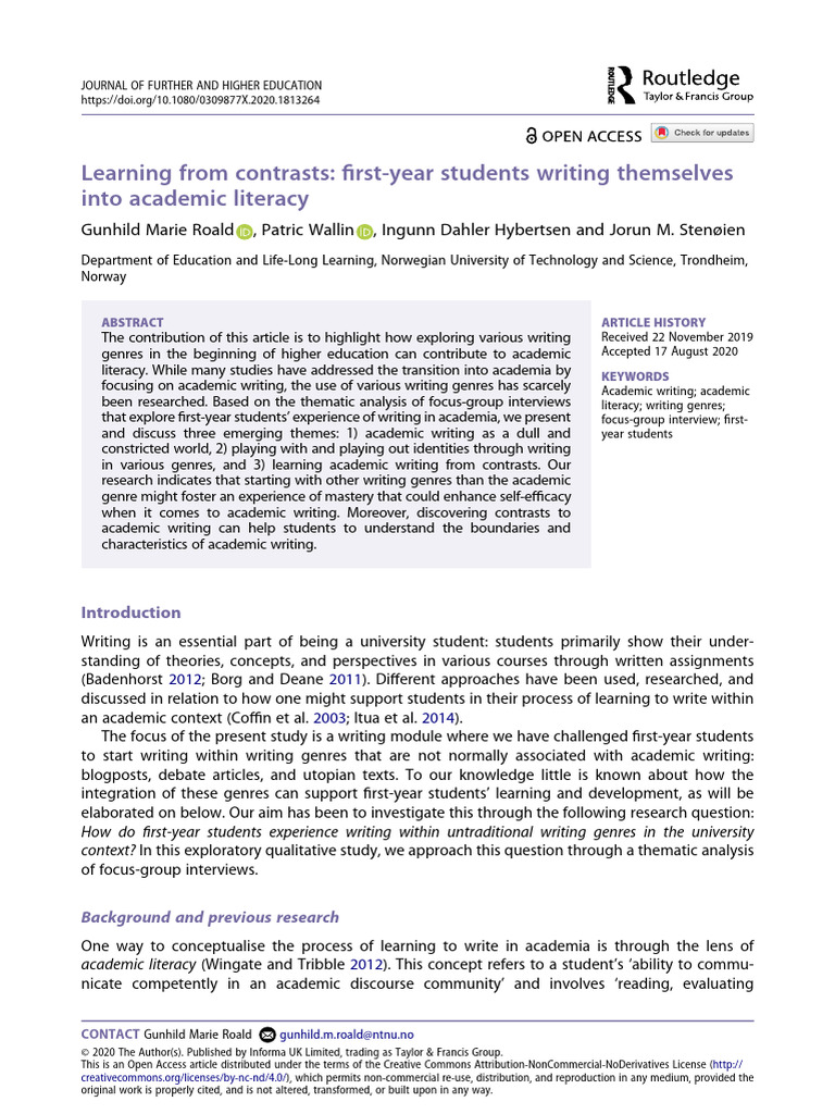 3 Academic Literacy and Other Genres | PDF | Human Communication ...