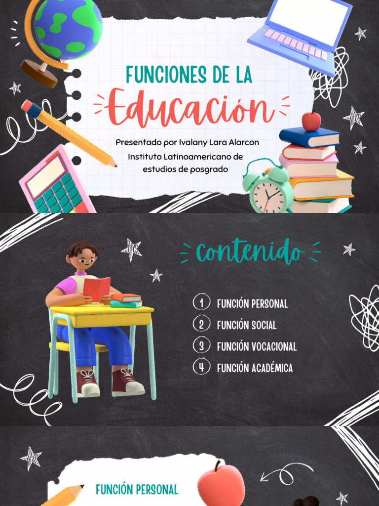 Presentación Funciones de La Educación - Compressed | PDF | Maestros | Aprendizaje