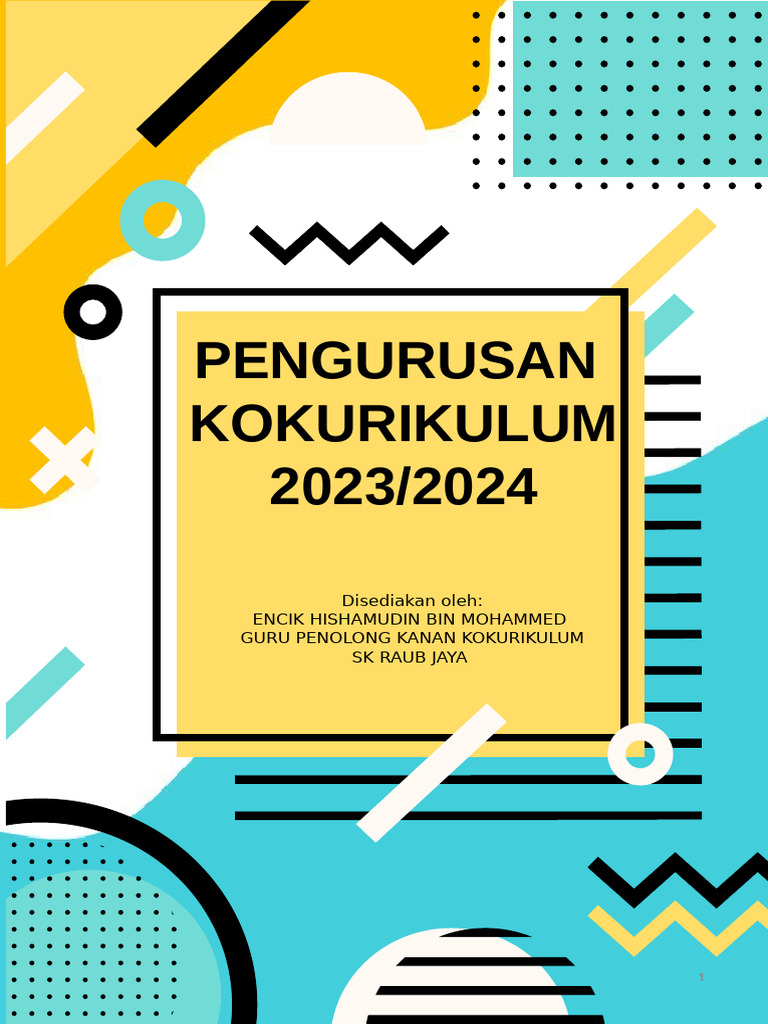 Buku Pengurusan Kokurikulum 2023 - Final | PDF