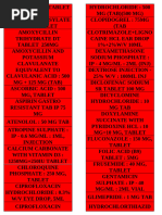 Essential OPD Drugs List and Uses | PDF
