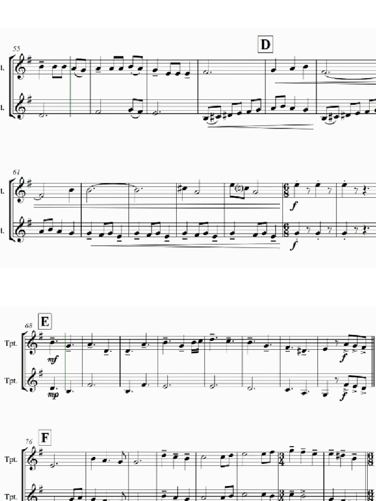 Carol of The Bells Duet | PDF