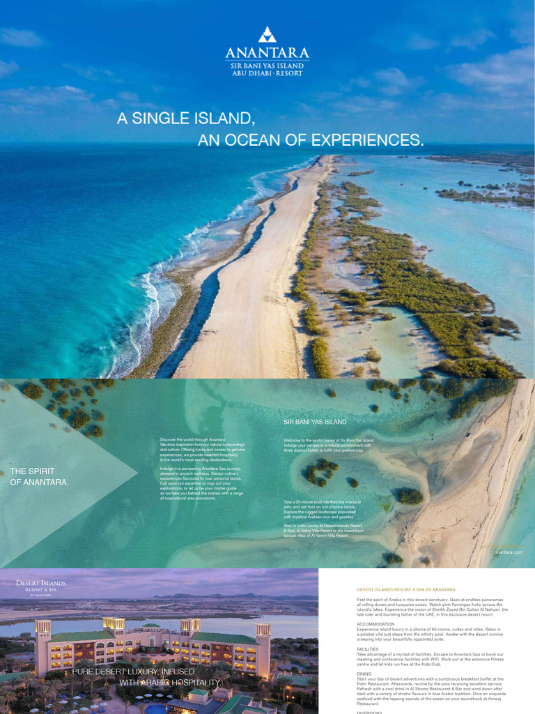 Anantara_Sir_Bani_Yas_Island_Resorts_Sales_Brochure_APR_2020_v2 | PDF