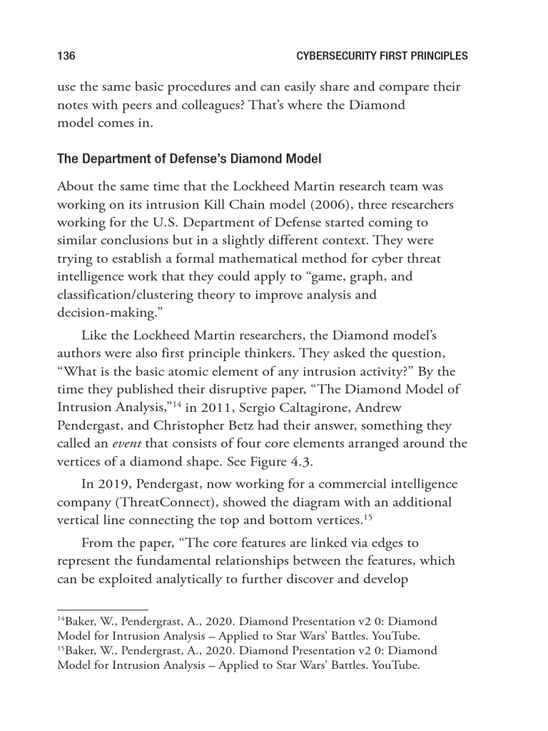 04 - 03 - 02 - Intrusion Kill Chain - The Department of Defense's Diamond Model - CSFP | PDF ...