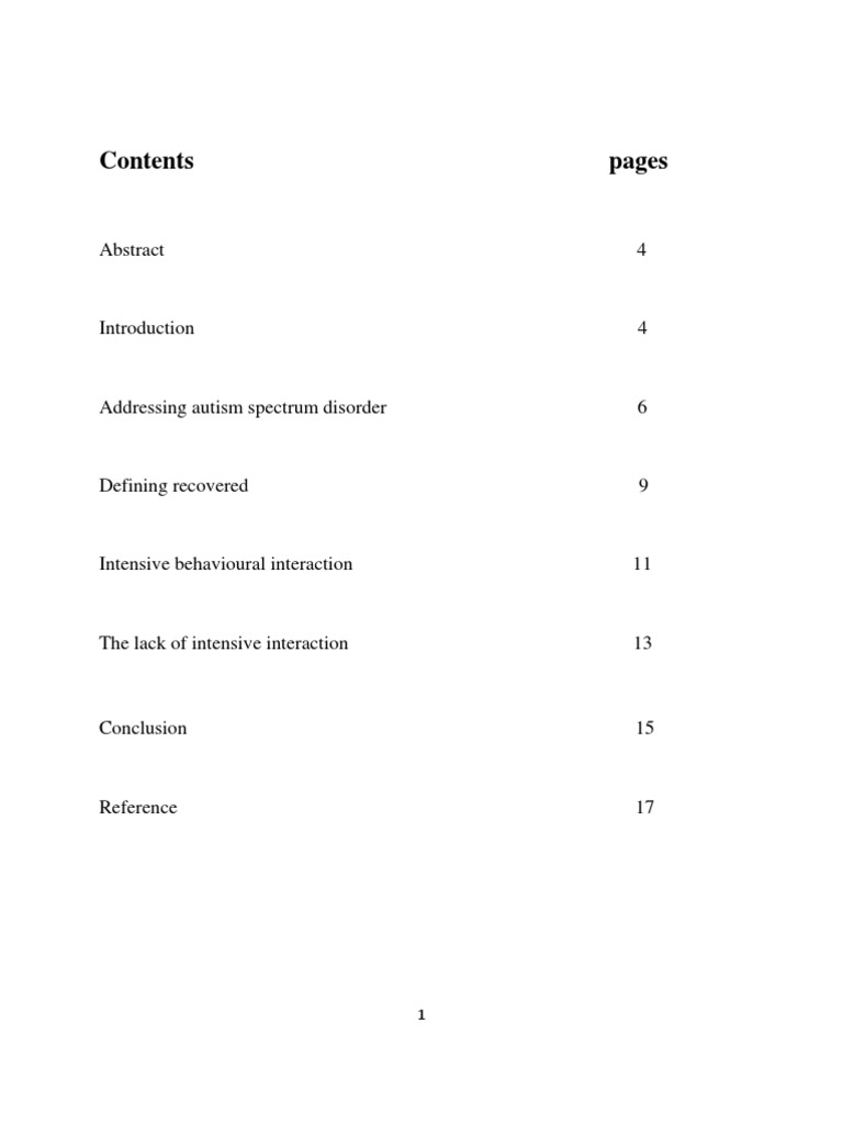 Autism Assignment | PDF | Autism | Autism Spectrum