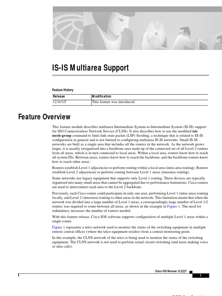 Isis Multiarea | Download Free PDF | Router (Computing) | Routing