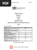 Business Studies Grade 11 Term Two Chapter Seven Business Ventures ...