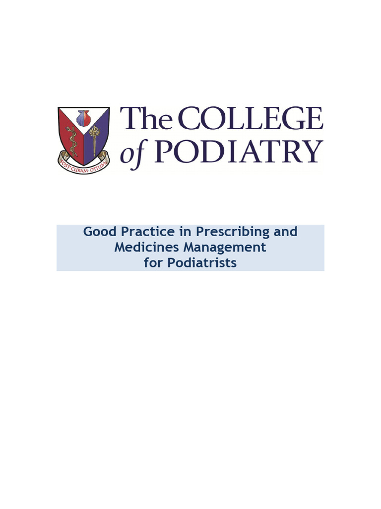 College of Podiatry - Practice Guidance Doc June 2013 | PDF | Medical ...