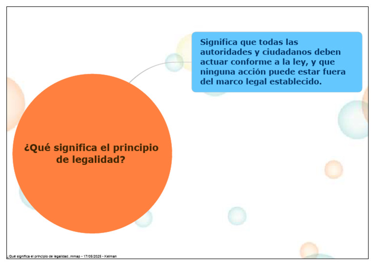 Mapa Que Significa El Principio de Legalidad | PDF