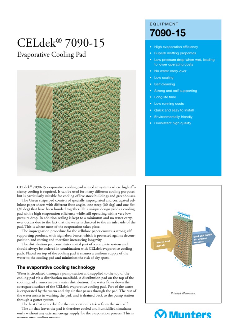 Celdek 7090-15 English | Air Conditioning | Evaporation