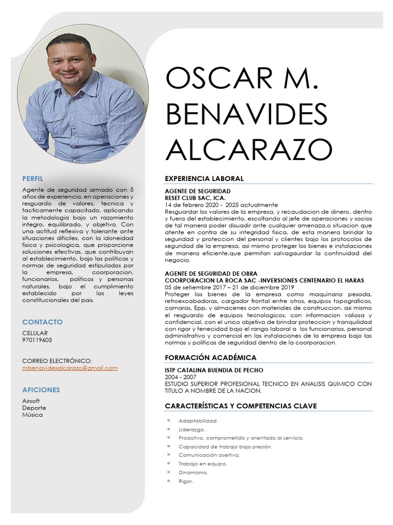 CV MB Seguridad | PDF | Business