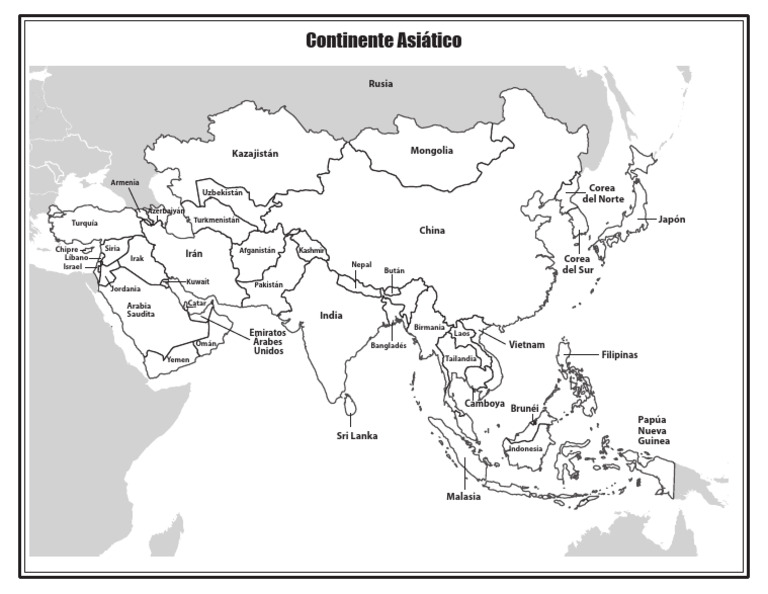 Mapa-del-continente-asiatico-con-nombres-para-imprimir (1) | PDF | Asia