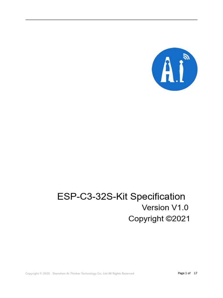 File Esp-C3-32s-Kit-V1.0 - Specification | PDF | Power Supply | Bluetooth