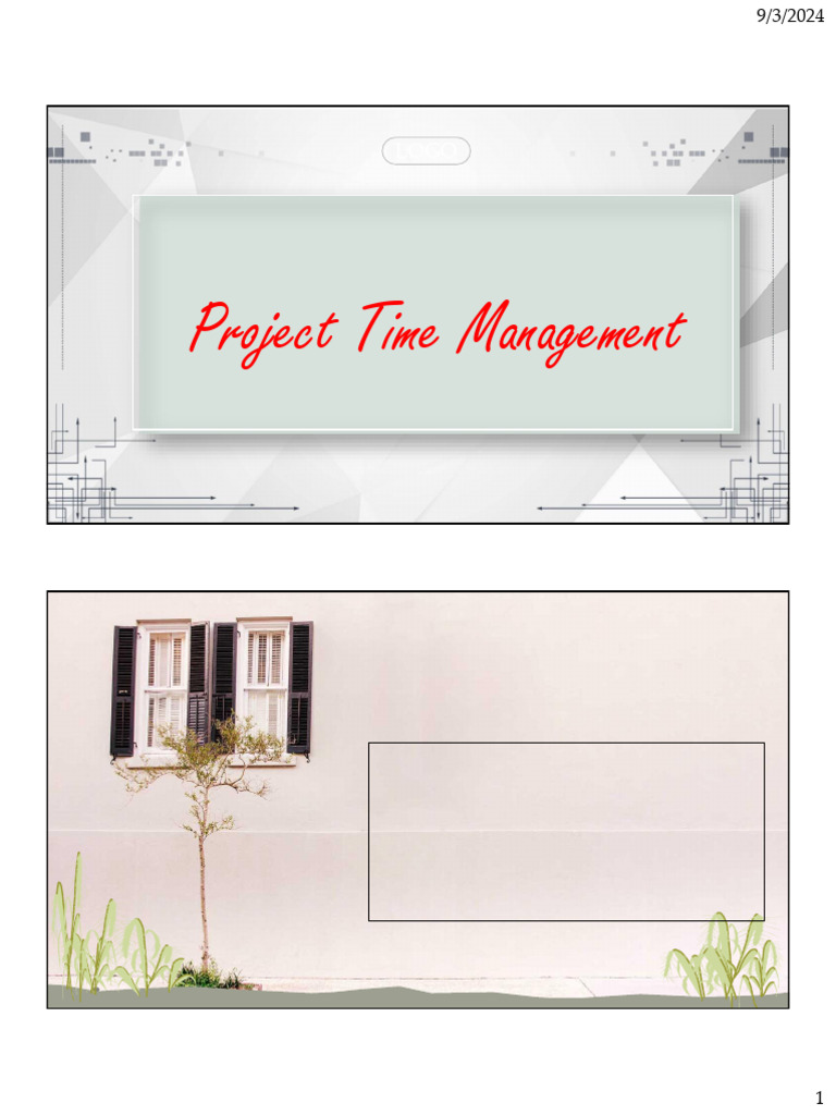 CHAPTER 4. Project Time Management | PDF | Project Management | Projects