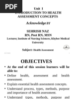 HEALTH ASSESSMENT Module 1 | PDF | Nursing | Medical Diagnosis