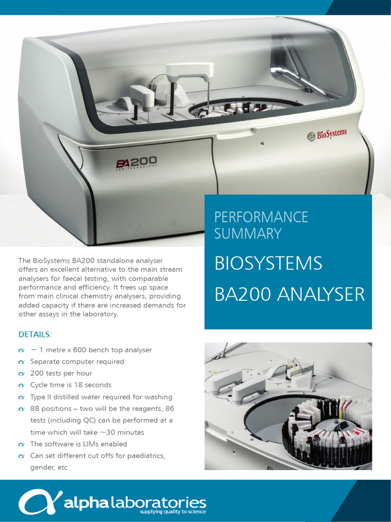 Biosystems Performance Summary | PDF | Laboratory Techniques | Laboratories